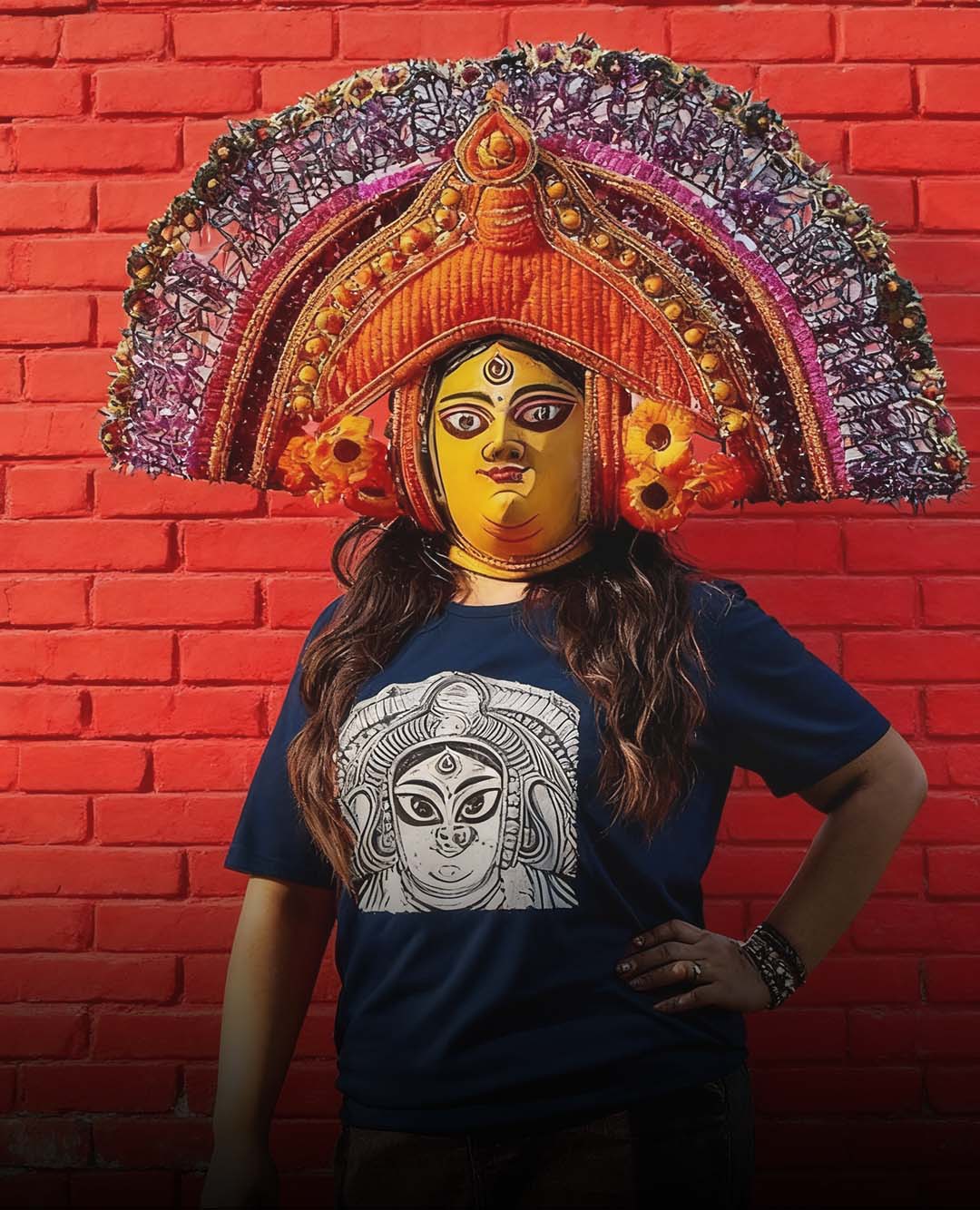 Mask of Bengal Printed Graphic T-Shirts Store Online – Bongmade